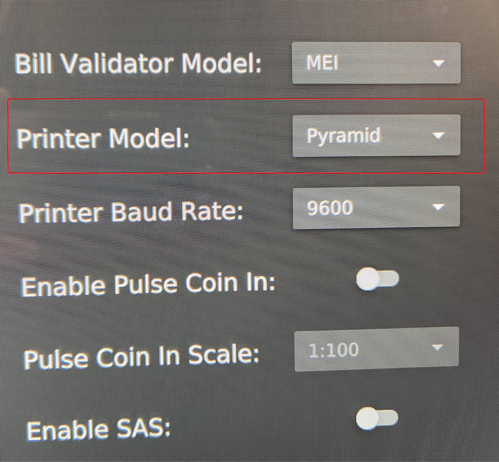 Phoenix Serial Game Configurations – Pyramid Technologies Support